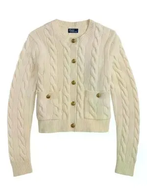 Polo Ralph Lauren Cable-knit Wool-cashmere Cardigan