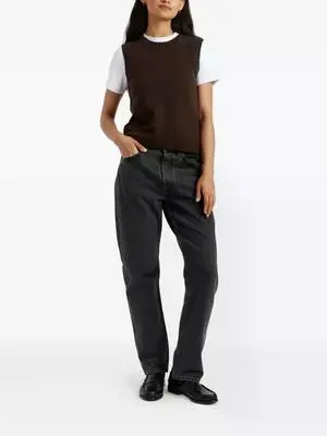Chinti & Parker Wool-blend Sleeveless Knitted Vest - Brown