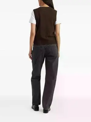 Chinti & Parker Wool-blend Sleeveless Knitted Vest - Brown