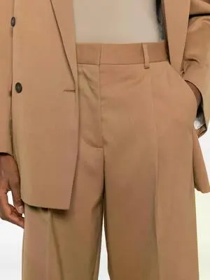 THE M Pleated-front Cropped Pants