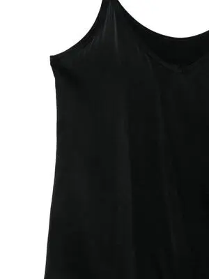PRIVATE 0204 Scoop-neck Silk Top