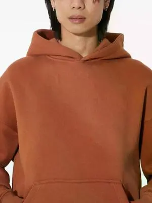 Alpha Industries Logo-print Kangaroo-pocket Hoodie - Brown