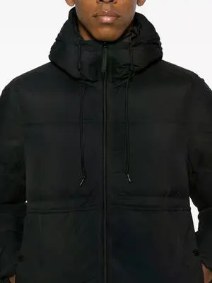 Stone Island Hooded Quilted Puffer Jacket - Black