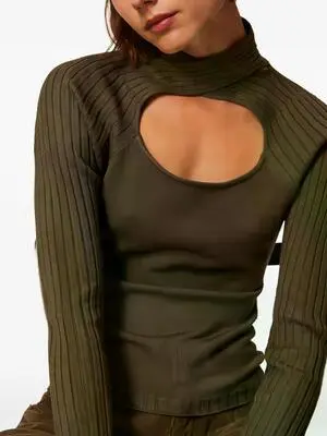 TWINSET Ribbed Cut-out Jumper