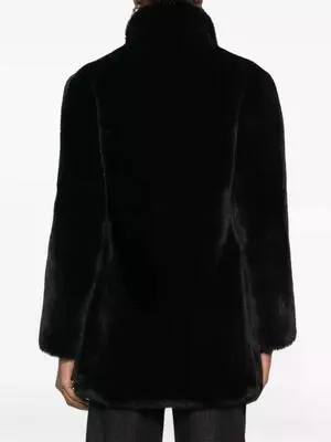 SWORD 6644 High-neck Faux Fur Jacket
