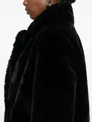 SWORD 6644 High-neck Faux Fur Jacket