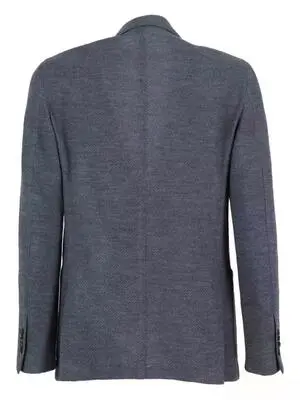 LARDINI Textured Knit Blazer - Grey