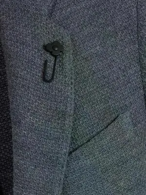LARDINI Textured Knit Blazer - Grey