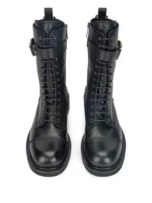 Roberto Cavalli Lace-up Studded Boots