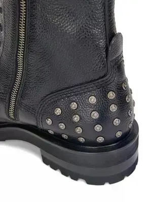 Roberto Cavalli Lace-up Studded Boots