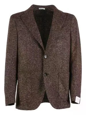 BRERA Herringbone Single-breasted Blazer