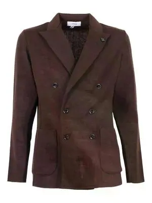 LARDINI Double-breasted Wool Jacket