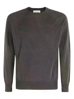 KANGRA Raglan-sleeve Crew-neck Sweater - Brown