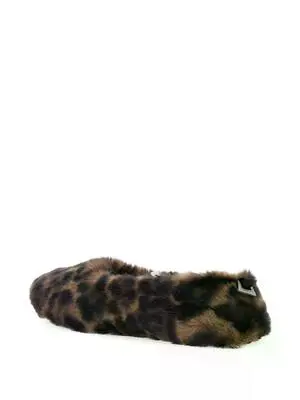 Apparis Animal-print Ballet Flats - Brown