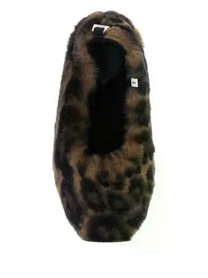 Apparis Animal-print Ballet Flats - Brown