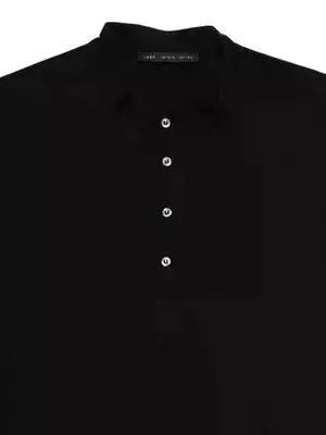 LOW BRAND Button-placket Henley Top