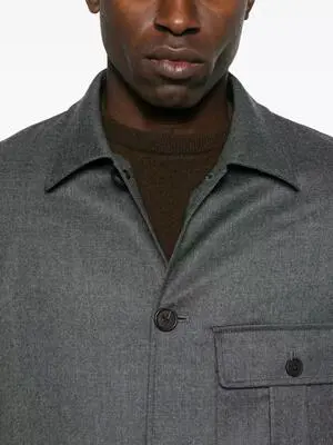 Emporio Armani Wool-blend Shirt Jacket