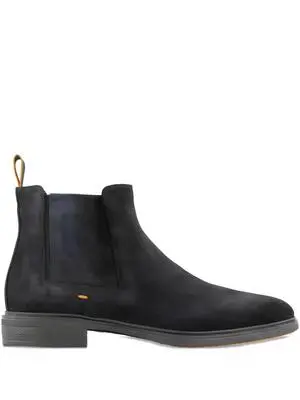Santoni Elastic-panel Suede Chelsea Boots