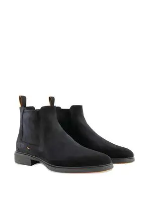 Santoni Elastic-panel Suede Chelsea Boots