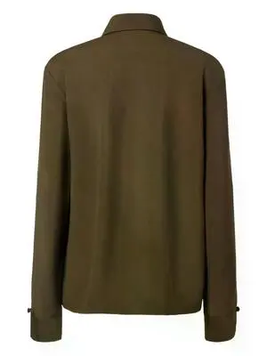 Fendi Asymmetric Wool-mohair Blouse