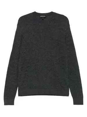 Emporio Armani Textured Crew-neck Sweater