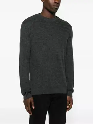 Emporio Armani Textured Crew-neck Sweater