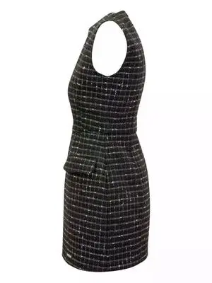 MSGM Checked Tweed Dress