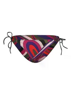 Emilio Pucci Iride-print Bikini Bottom - Red