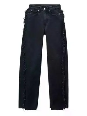 Alexander Wang Frayed-seams Denim Jeans