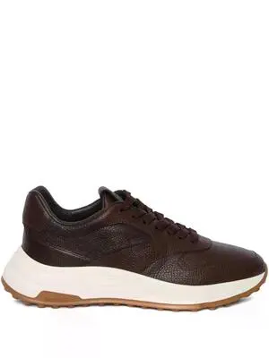 Hogan Leather Trainers - Brown