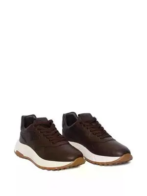 Hogan Leather Trainers - Brown