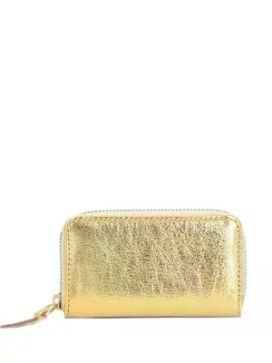 Comme Des Garçons Zip Leather Wallet - Gold