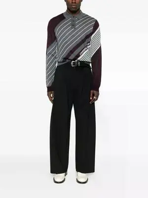 Casablanca Diagonal-stripe Polo Shirt