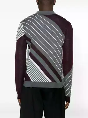 Casablanca Diagonal-stripe Polo Shirt