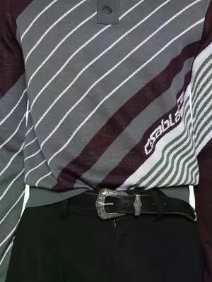 Casablanca Diagonal-stripe Polo Shirt