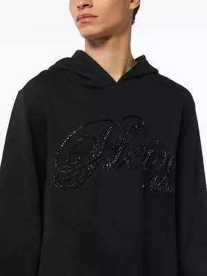 Philipp Plein Sequin-embellished Hoodie - Black