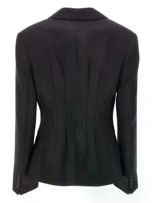 HERSKIND Pinstripe Pattern Asymmetric Blazer