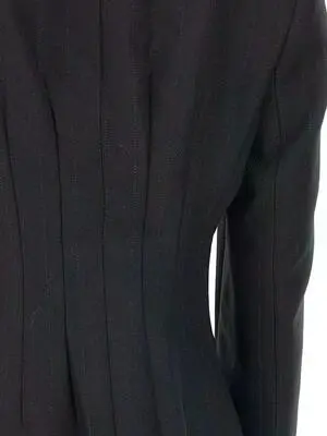 HERSKIND Pinstripe Pattern Asymmetric Blazer