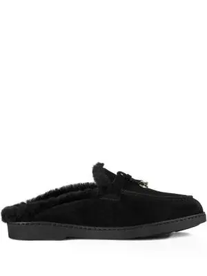 DOUCAL'S Shearling-trim Mules