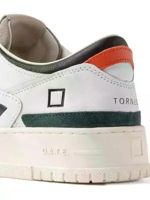 D.a.t.e. Leather Panelled Sneakers - White