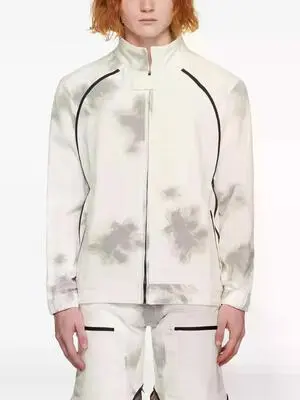 OLLY SHINDER Tie-dye Zip-up Jacket - White