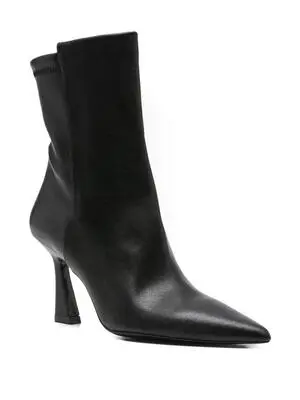 STUART WEITZMAN 50mm Vinnie Leather Ankle Boots