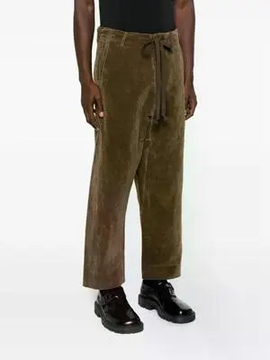UMA WANG Drawstring Corduroy Trousers