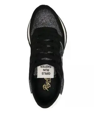 SUN 68 Ally Glitter Sneakers - Black