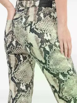 Roberto Cavalli Python-print Trousers