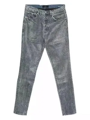 PURPLE BRAND Acid-wash Straight-leg Jeans