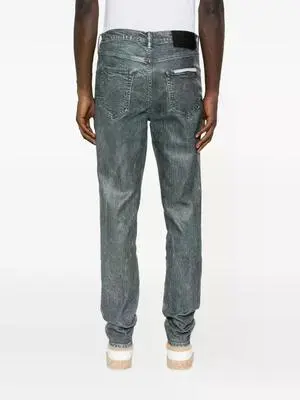 PURPLE BRAND Acid-wash Straight-leg Jeans
