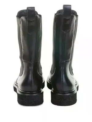 GUGLIELMO ROTTA Elastic-panel Leather Chelsea Boots