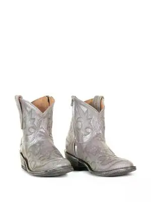 MEXICANA 40mm Metallic Leather Cowboy Boots