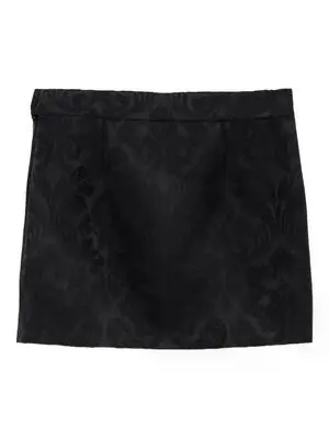 Chloé Damask-pattern A-line Skirt